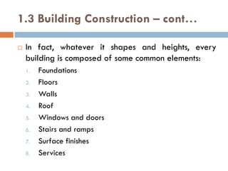 Chapter 1 introduction of construction engineering | PDF