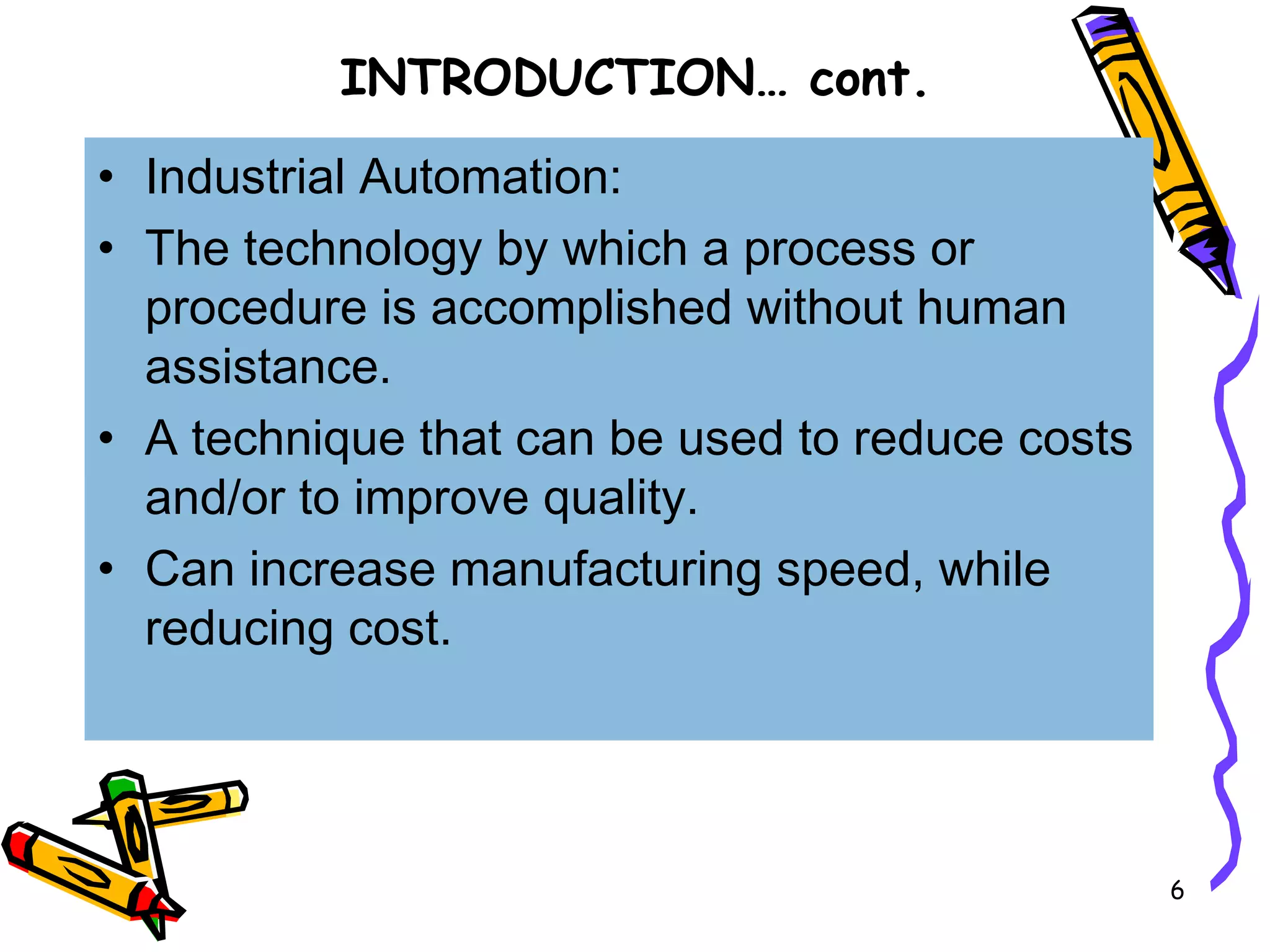 Chapter 1 introduction to automation | PPT