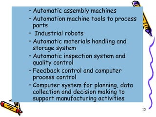 Chapter 1 introduction to automation | PPT