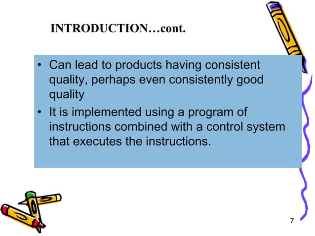 Chapter 1 introduction to automation | PPT