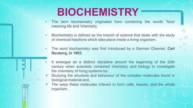 Introduction to Biochemistry | PPTX
