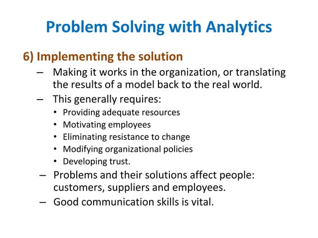 Chapter 1 - Introduction to Business Analytics.pptx | Databases | Computer Software and Applications