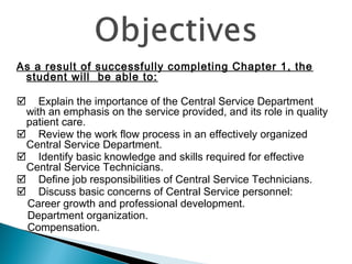 Chapter 1 introduction to central service | PPT