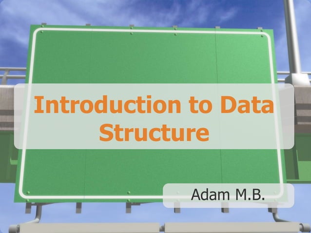 Data Structure (Introduction to Data Structure) | PPT