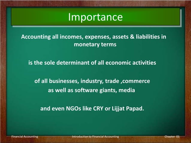 Introduction to Financial Accounting | PPT