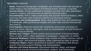 chapter 1 - Introduction to history Definition ISSUES SOURCES And ...