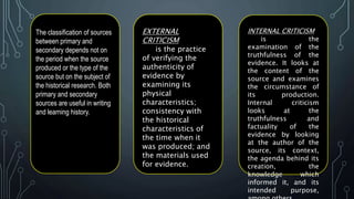 chapter 1 - Introduction to history Definition ISSUES SOURCES And ...