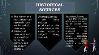 chapter 1 - Introduction to history Definition ISSUES SOURCES And ...