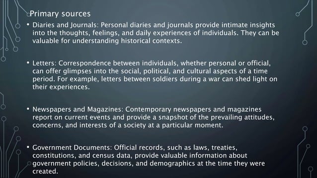 chapter 1 - Introduction to history Definition ISSUES SOURCES And ...