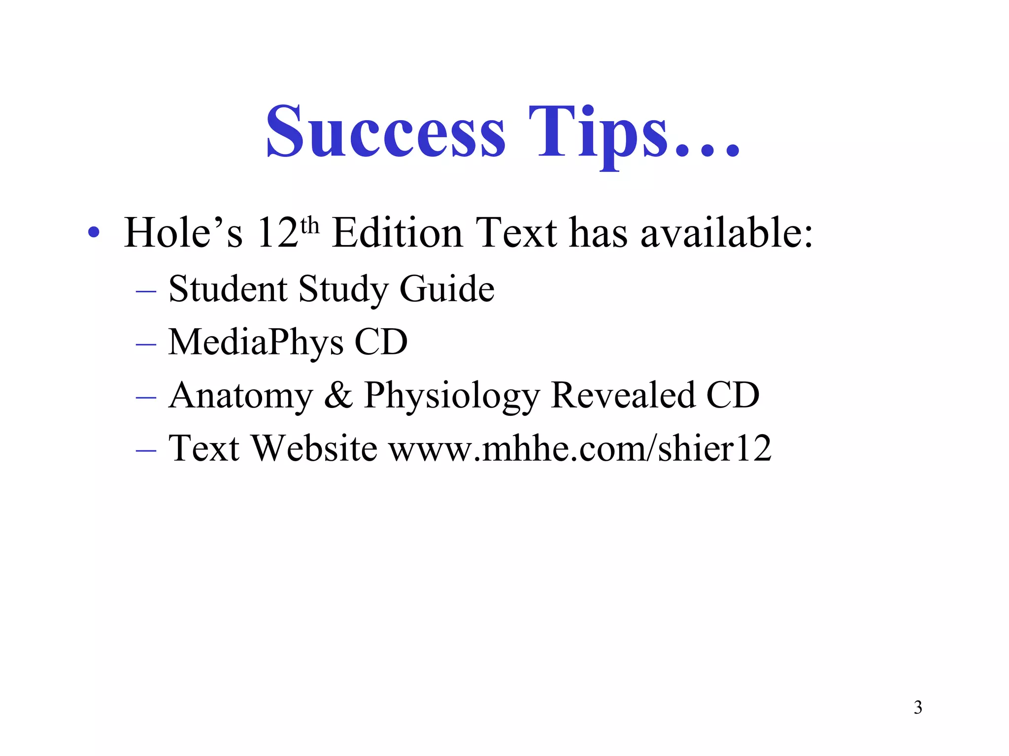 Chapter 1 Introduction to Human Anatomy and physiology | PPT