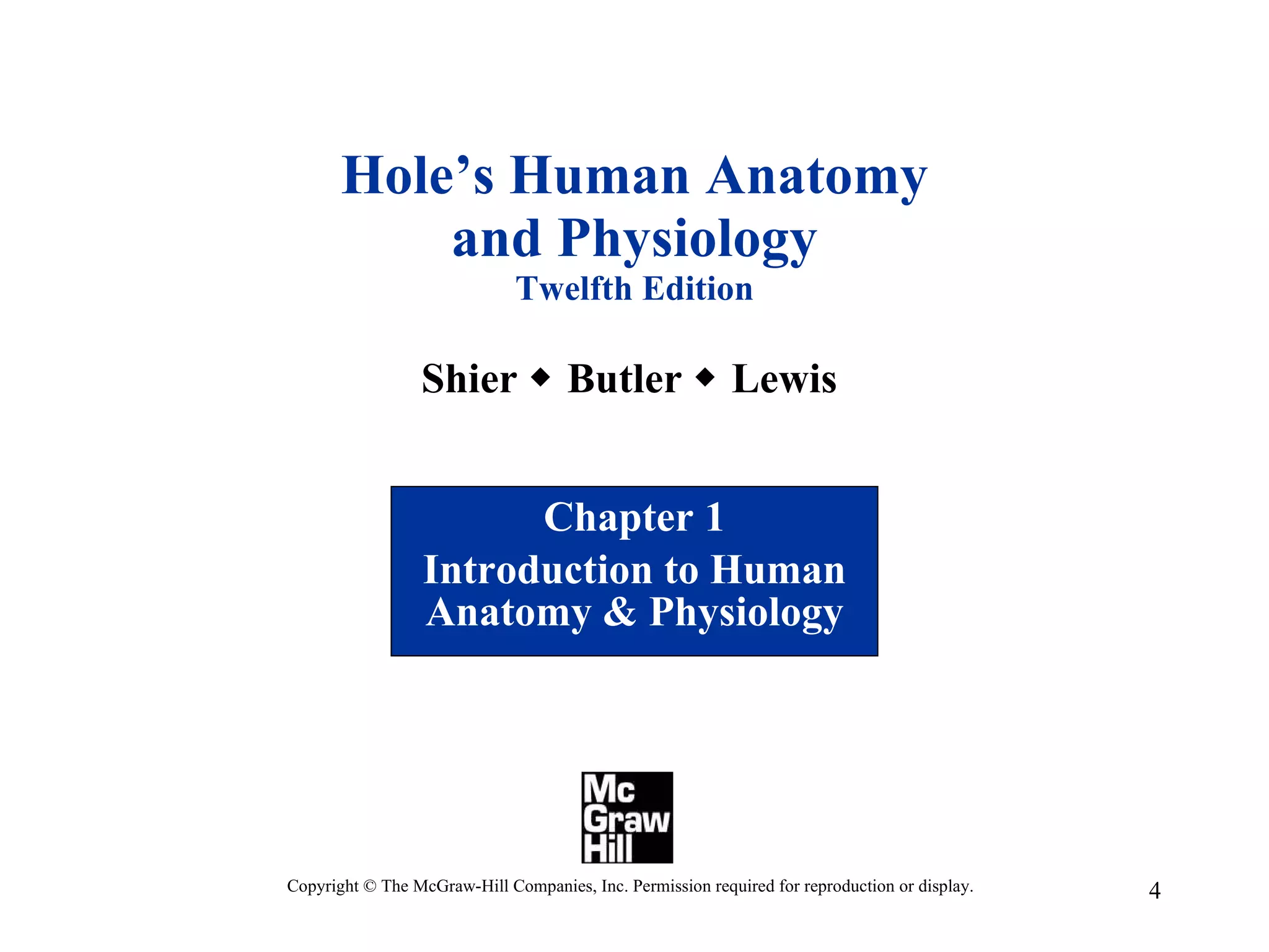 Chapter 1 Introduction to Human Anatomy and physiology | PPT