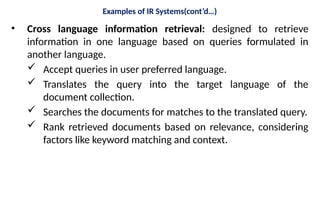 Chapter 1 - Introduction to IR Information retrieval ch1 Information retrieval ch1 | PPT