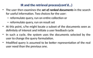 Chapter 1 - Introduction to IR Information retrieval ch1 Information ...