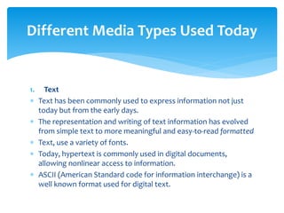 Chapter 1-Introduction to Media-Past, Present and Future.ppt ...