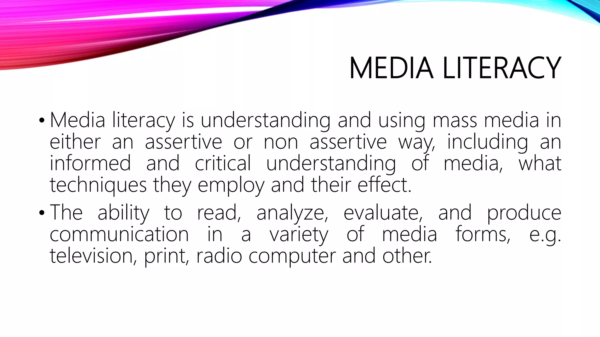 Chapter 1 Introduction to Media and Information Literacy | PPTX