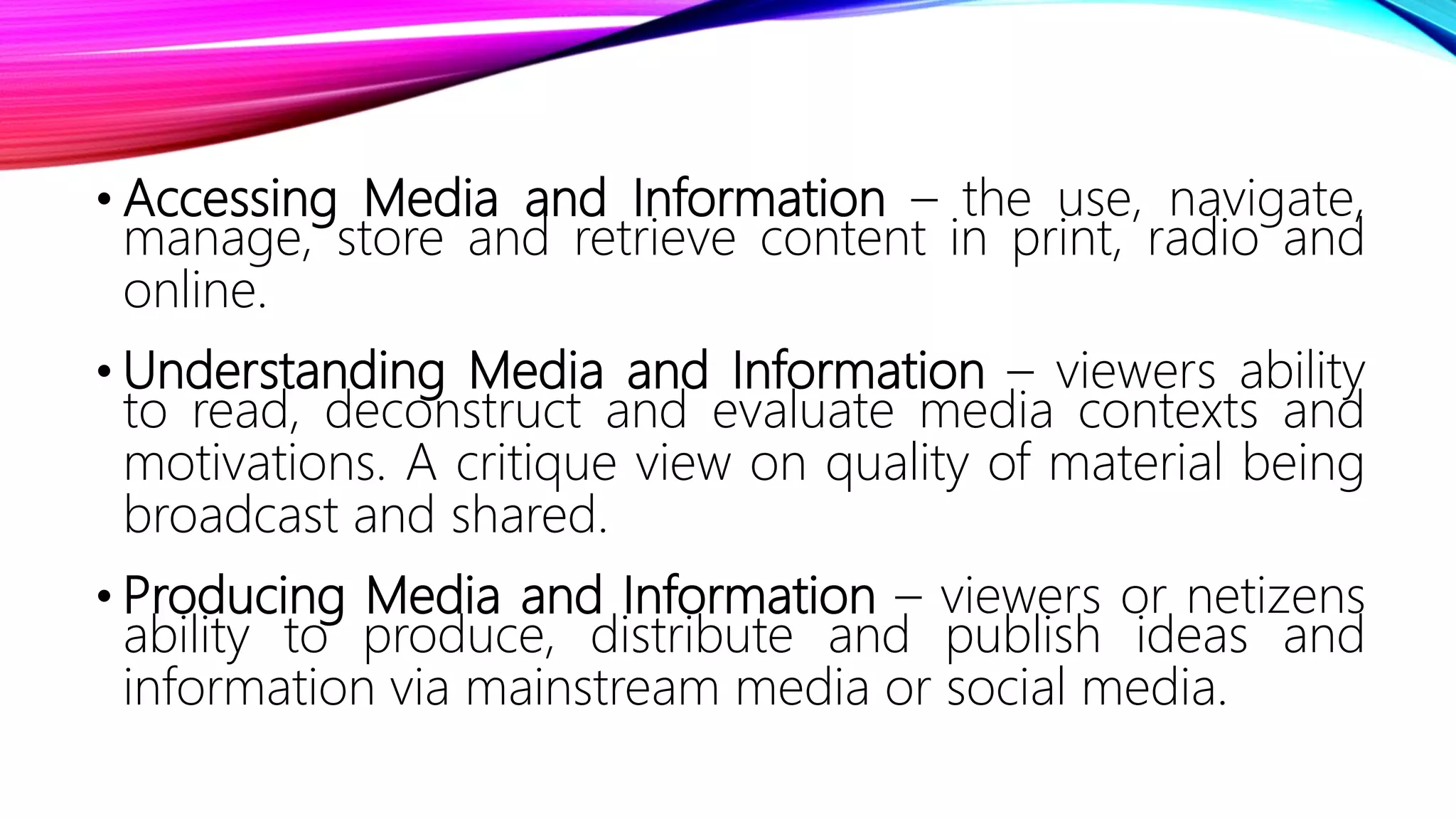Chapter 1 Introduction to Media and Information Literacy | PPTX