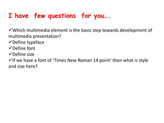 Std 11 Computer Chapter 1 Introduction to Multimedia (Part 1) | PPTX