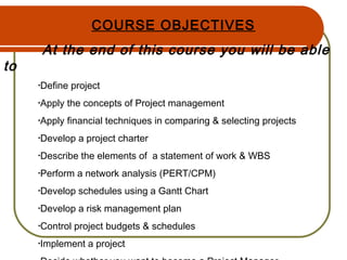 introduction to project management | PPT