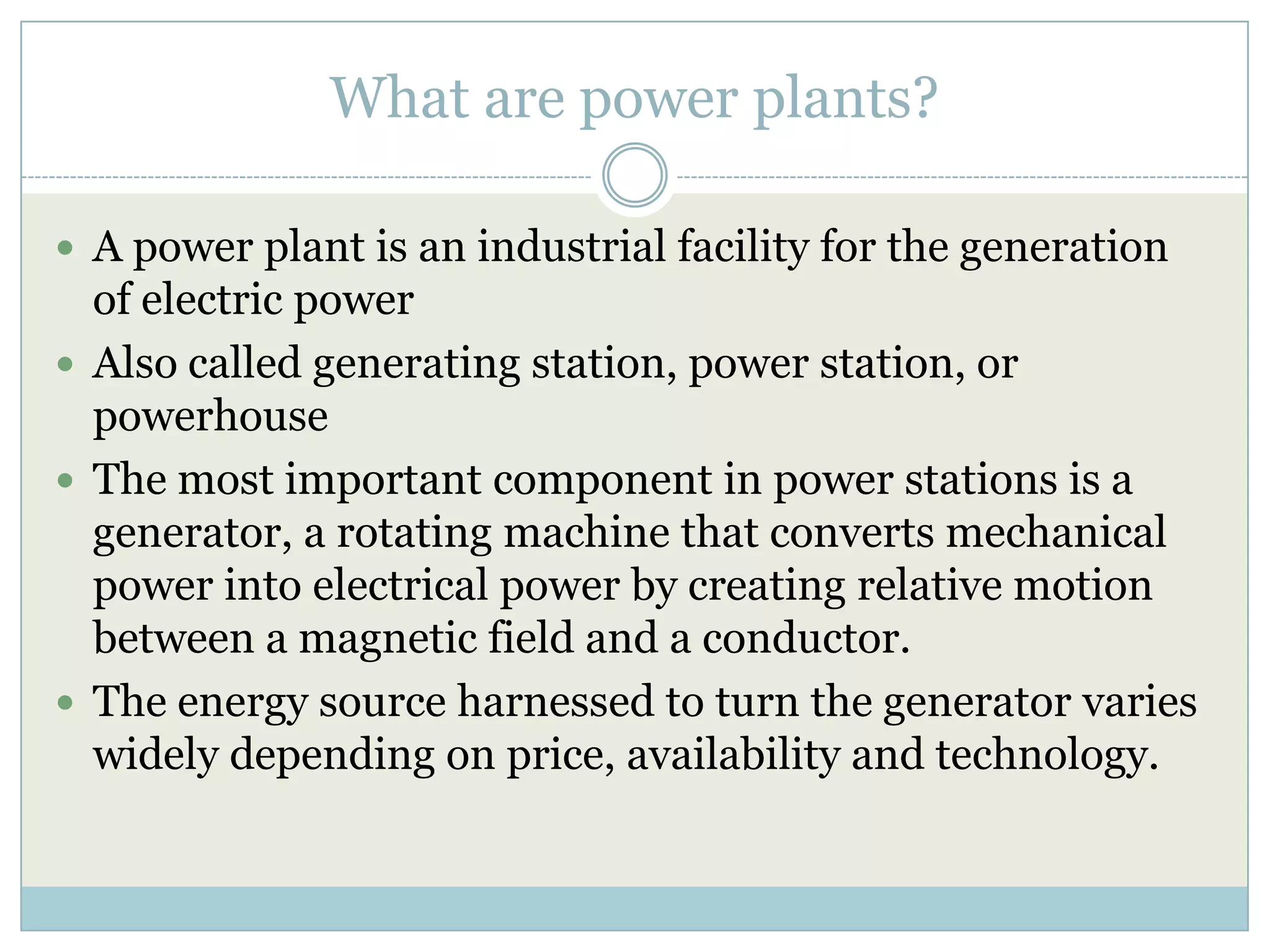 MET 401 Chapter 1 -_introduction_to_power_plants ‫‬ | PPTX