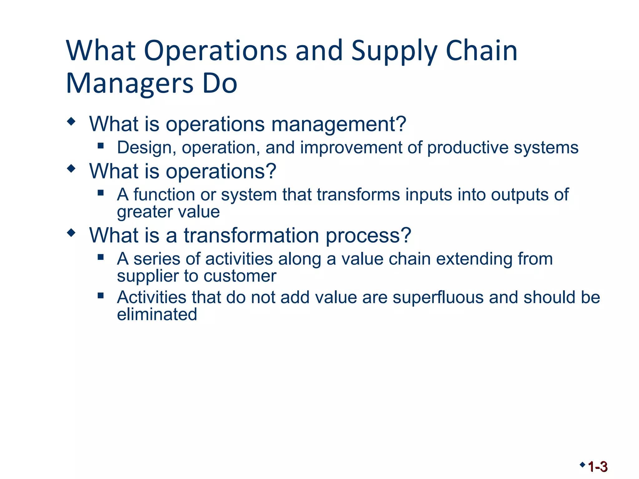 Chapter 1 introduction to production management | PPT