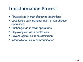 Chapter 1 introduction to production management | PPT
