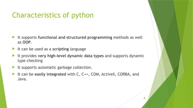 Introduction to Python Chapter 1-Introduction to Python.pptx Chapter 1 ...