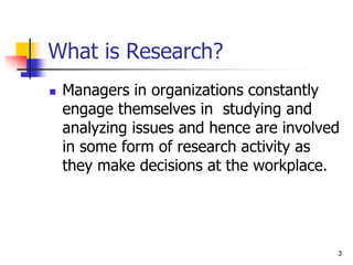 Chapter1 introduction to research | PPT