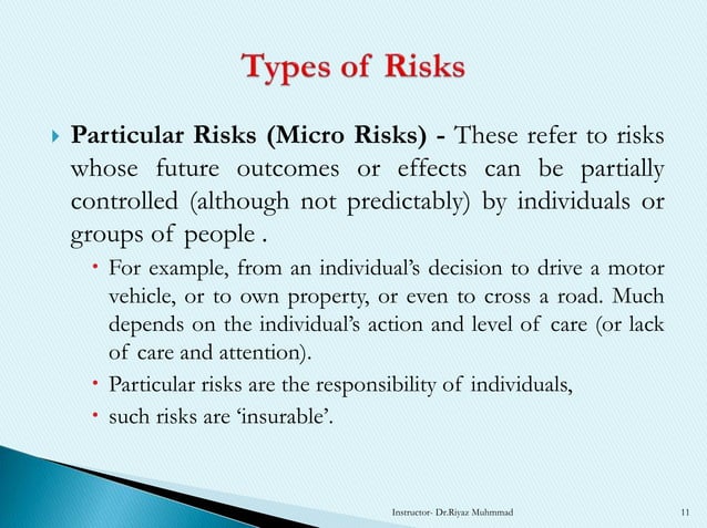 Chapter1 introduction to risk management | PPTX