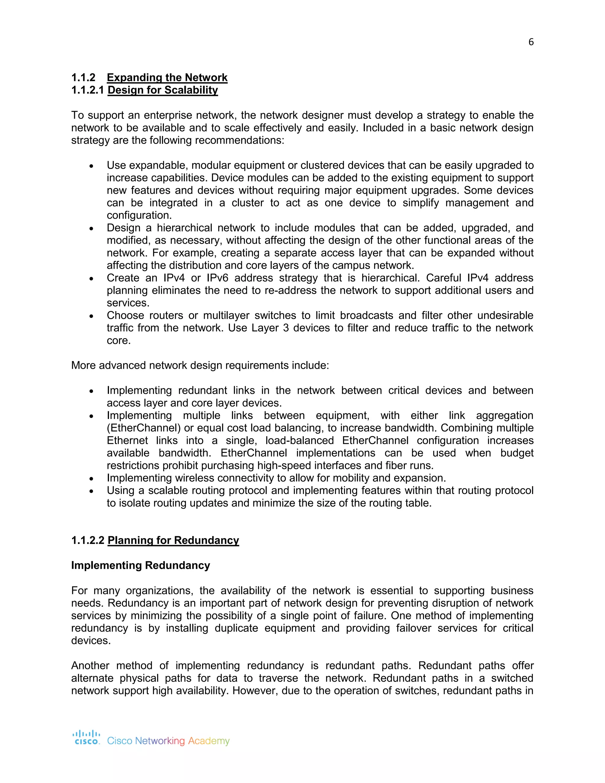 Chapter 1 introduction to scaling networks | PDF