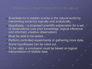 Chapter 1 introduction to science and biology | PPTX