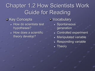 Chapter 1 introduction to science and biology | PPTX