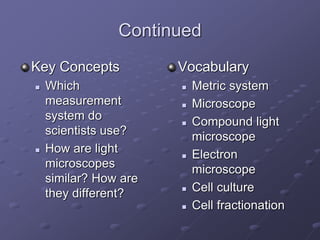 Chapter 1 introduction to science and biology | PPTX