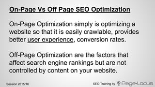 Chapter 1 introduction to seo | PPT