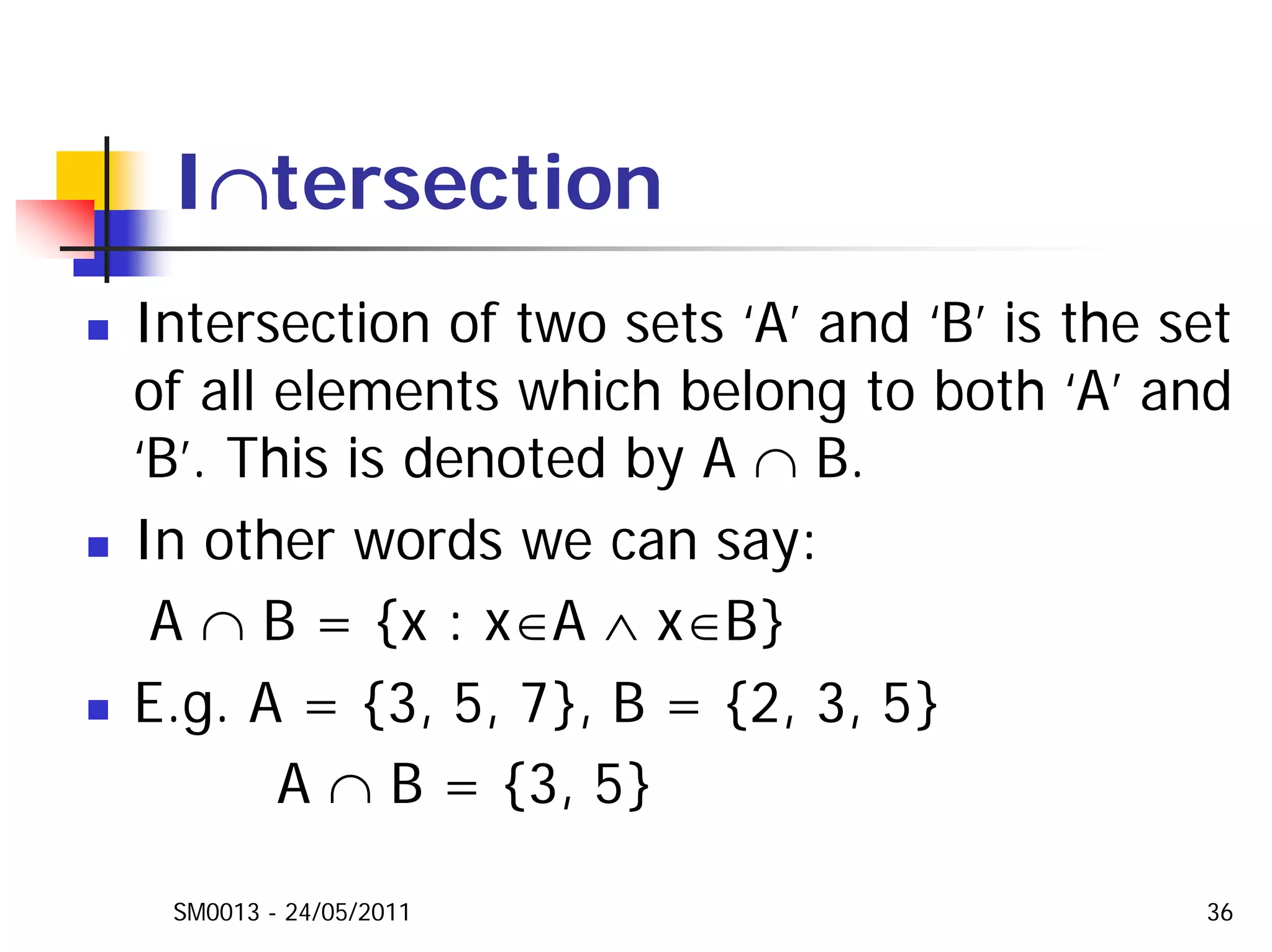 Mathematics Sets and Logic Week 1 | PPT