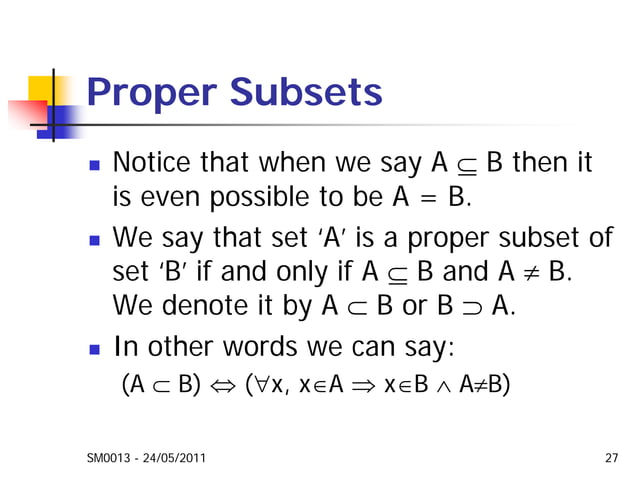 Mathematics Sets and Logic Week 1