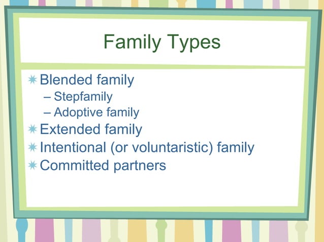 Chapter 1 introduction to the family | PPT