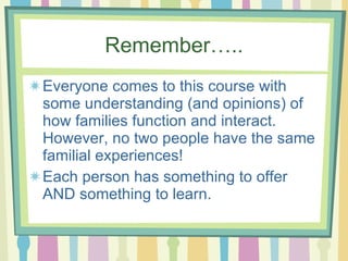 Chapter 1 introduction to the family | PPT