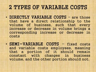 INTRODUCTION TO COST CONTROL | PPTX