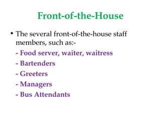 Chapter 1 intro to hospitality and tourism | PPT