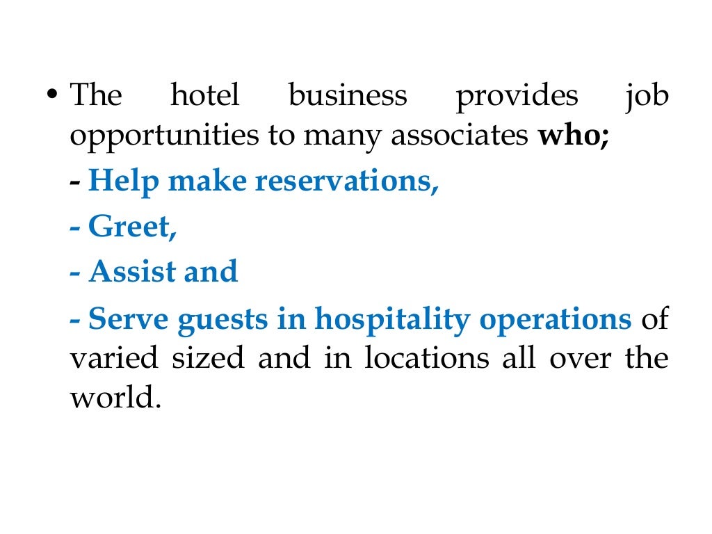 Chapter 1 intro to hospitality and tourism