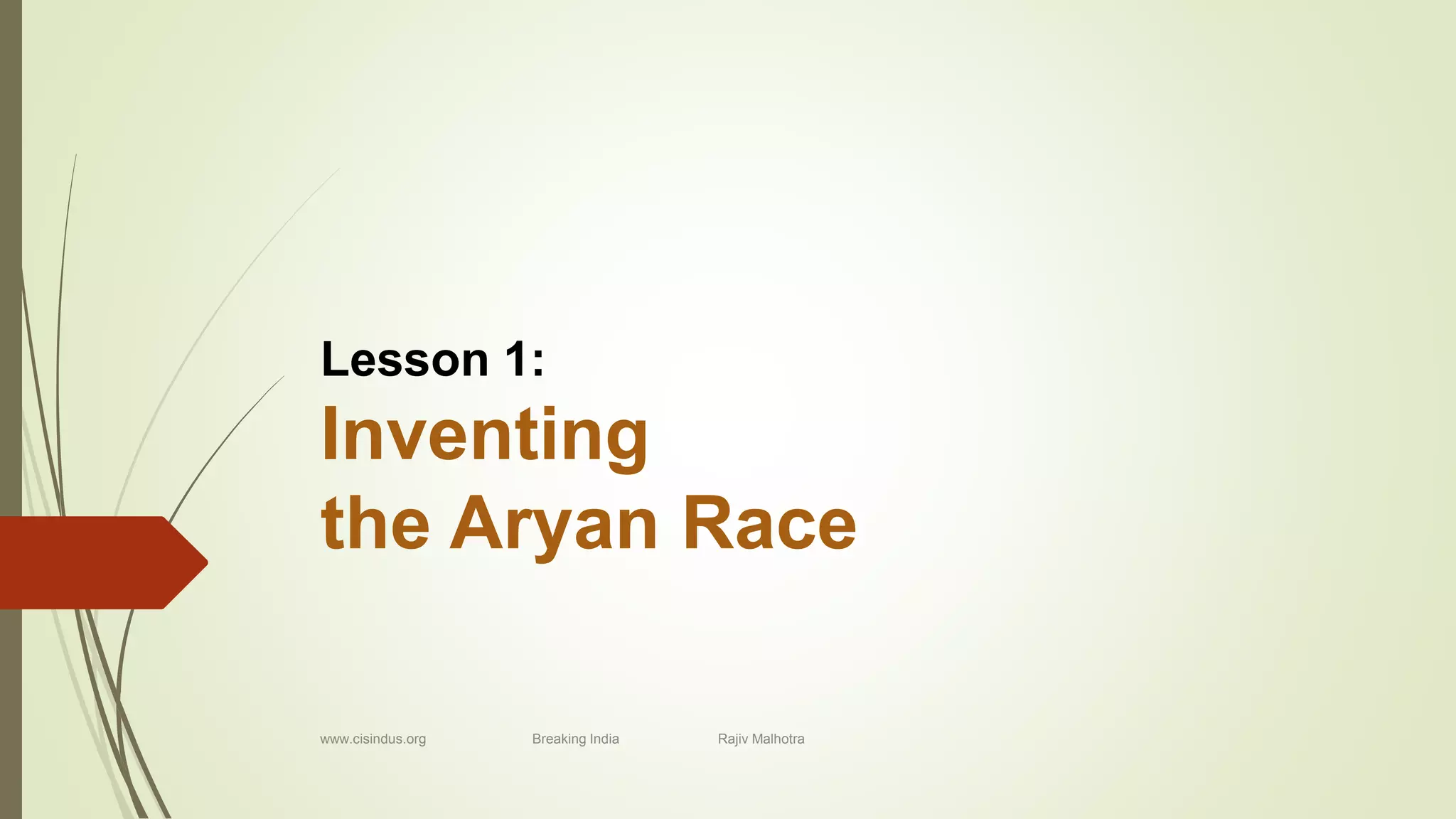 Lesson 1 : Inventing the Aryan Race | PPTX