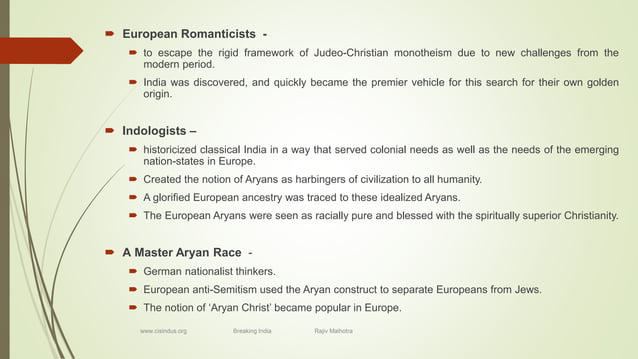 Lesson 1 : Inventing the Aryan Race | PPT