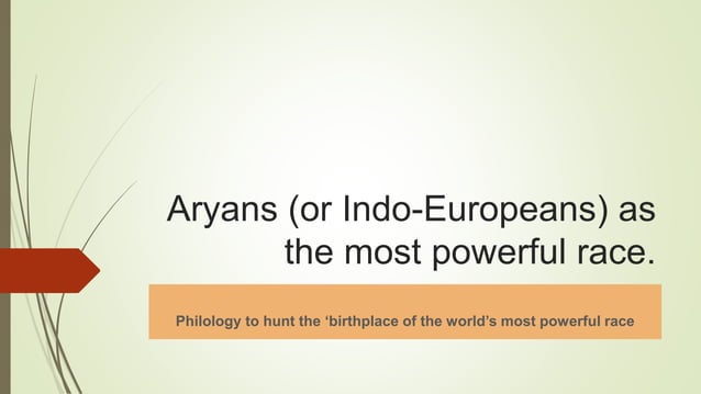 Chapter 1 inventing the aryan race | PPT