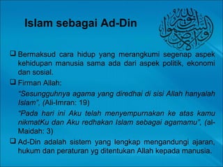 Chapter 1 islam sebagai ad-din | PPT