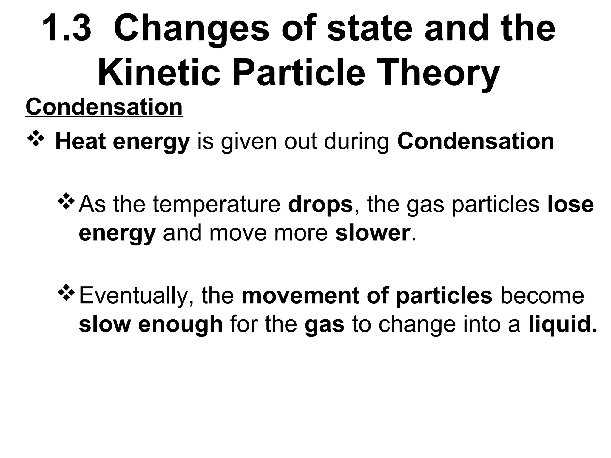 Chapter 1 kinetic particle theory (1) | PPT