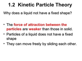 Chapter 1 kinetic particle theory (1) | PPT