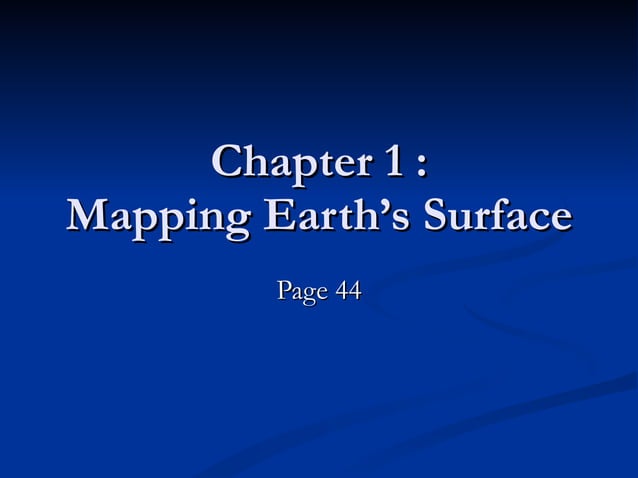 Earth Science Chapter 1 | PPT