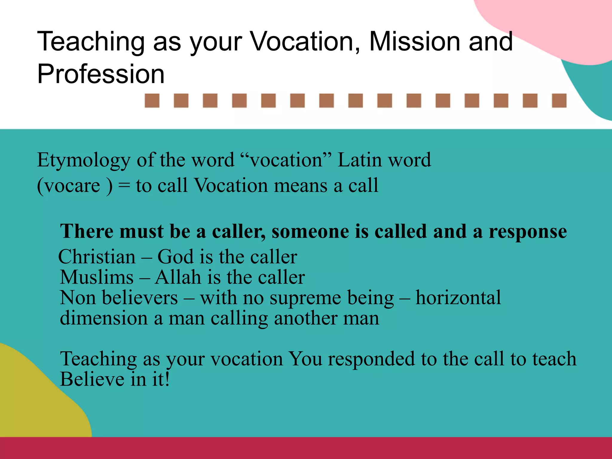 The Teacher as a Person in Society | PPTX