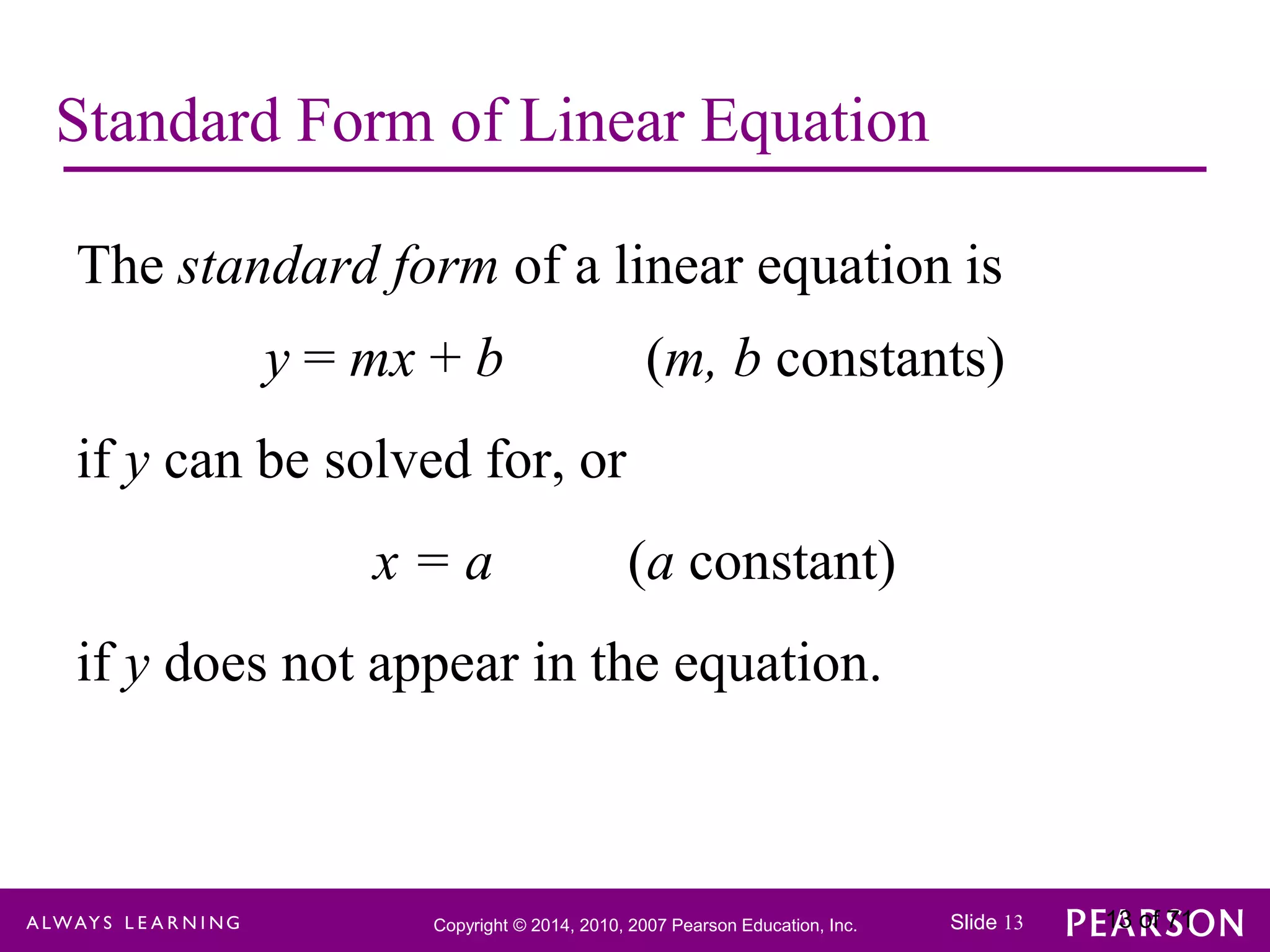 Chapter 1 linear equations and straight lines | PPTX
