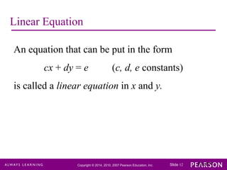 Chapter 1 linear equations and straight lines | PPTX